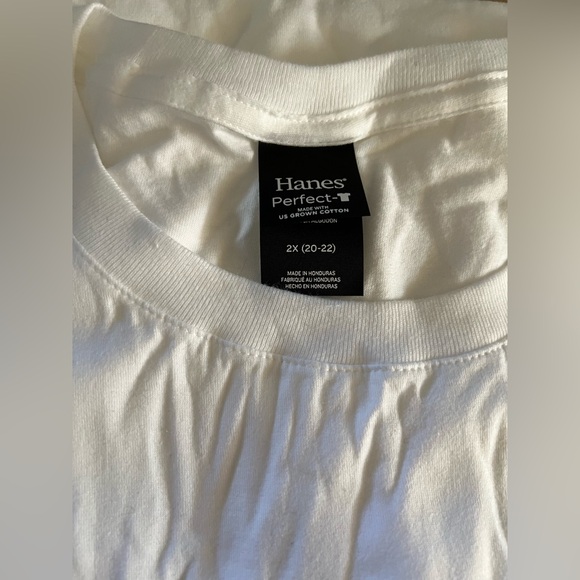 Hanes | Tops | New Hanes White Cotton Tee Shirt | Poshmark